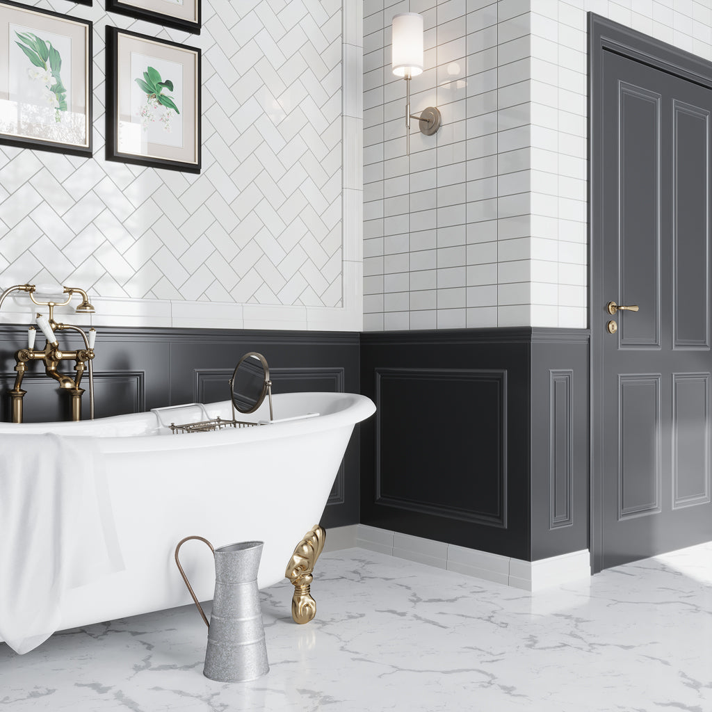Buy Online 4 x 12 Snow White Marble Polished Baseboard Tile Trim For Sale Online Snow White Marble Tile Trim Snow White Baseboard Tile Trim Snow White Tile Trim Apollo Tile