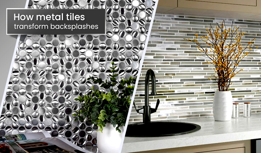 How Metal Tiles Transform Backsplashes | Stylish Kitchen Ideas – Apollo ...