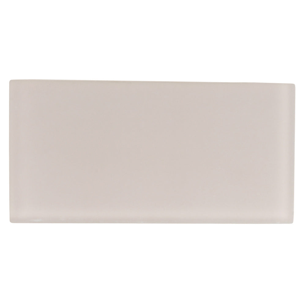 Warm Greige 3x6 Matte Subway Glass Tile for Walls and Backsplashes ...