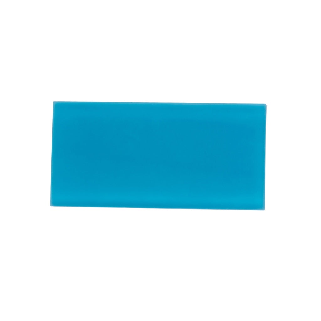 3 X 6 Cerulean Blue Matte Glass Mosaic Tile Cerulean Blue Matte Tile