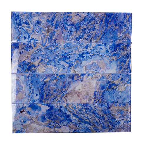 3x12 Cobalt Blue Glass Tile for Showers, Kitchens & Patios! – Apollo Tile