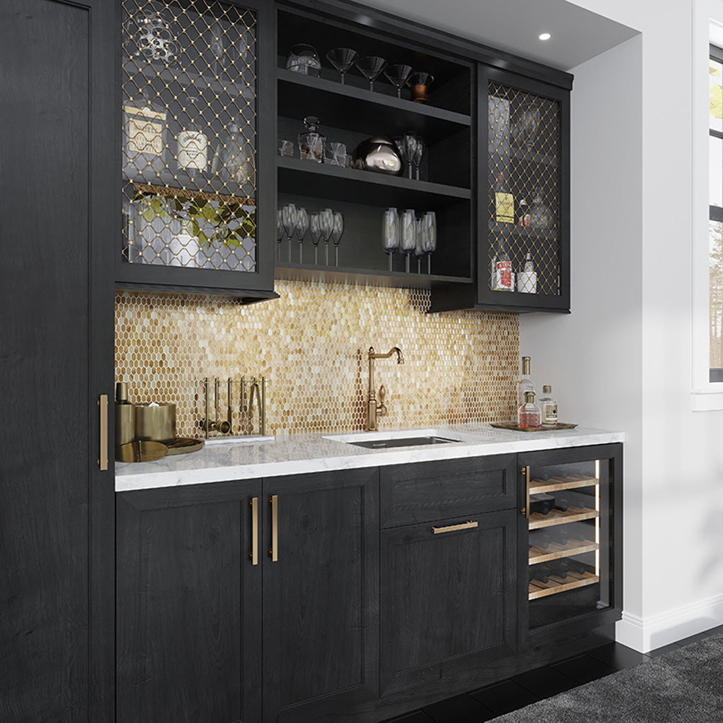 12x12 Shimmer Gold Glossy Glass Square Tile | Shimmer Gold Glass Tile ...