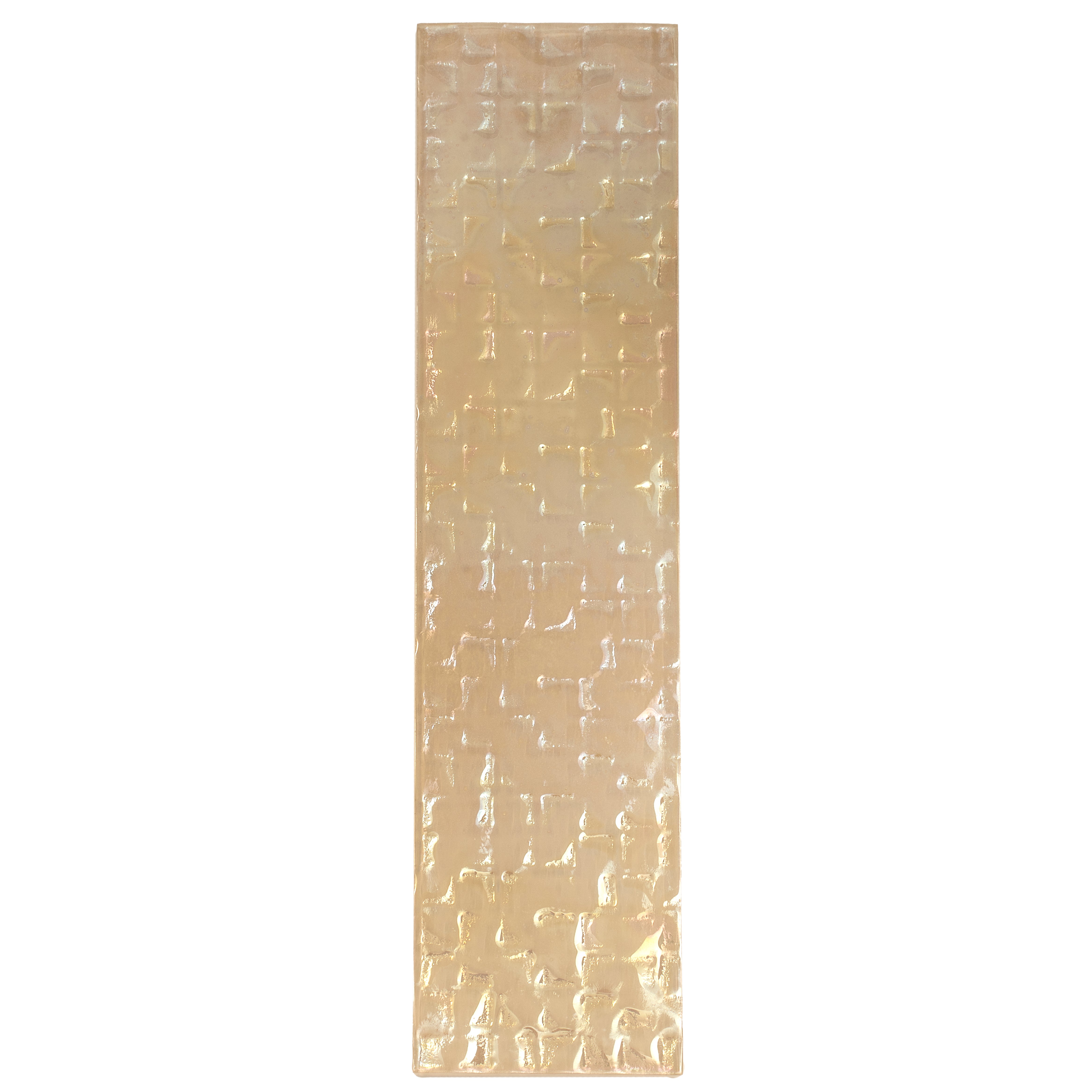 Champagne Gold 3x12 Glossy Brick Glass Subway Tile (20 pack, 5 sq ft/c ...