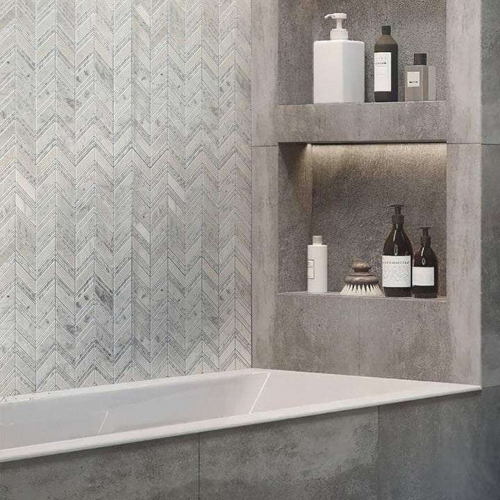 Chevron Tile | Chevron Tile Pattern for Floor, Backsplash & Bathroom ...
