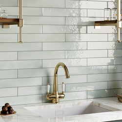 3x16 Tea Green Ceramic Subway Tile for Kitchen Backsplash Walls ...