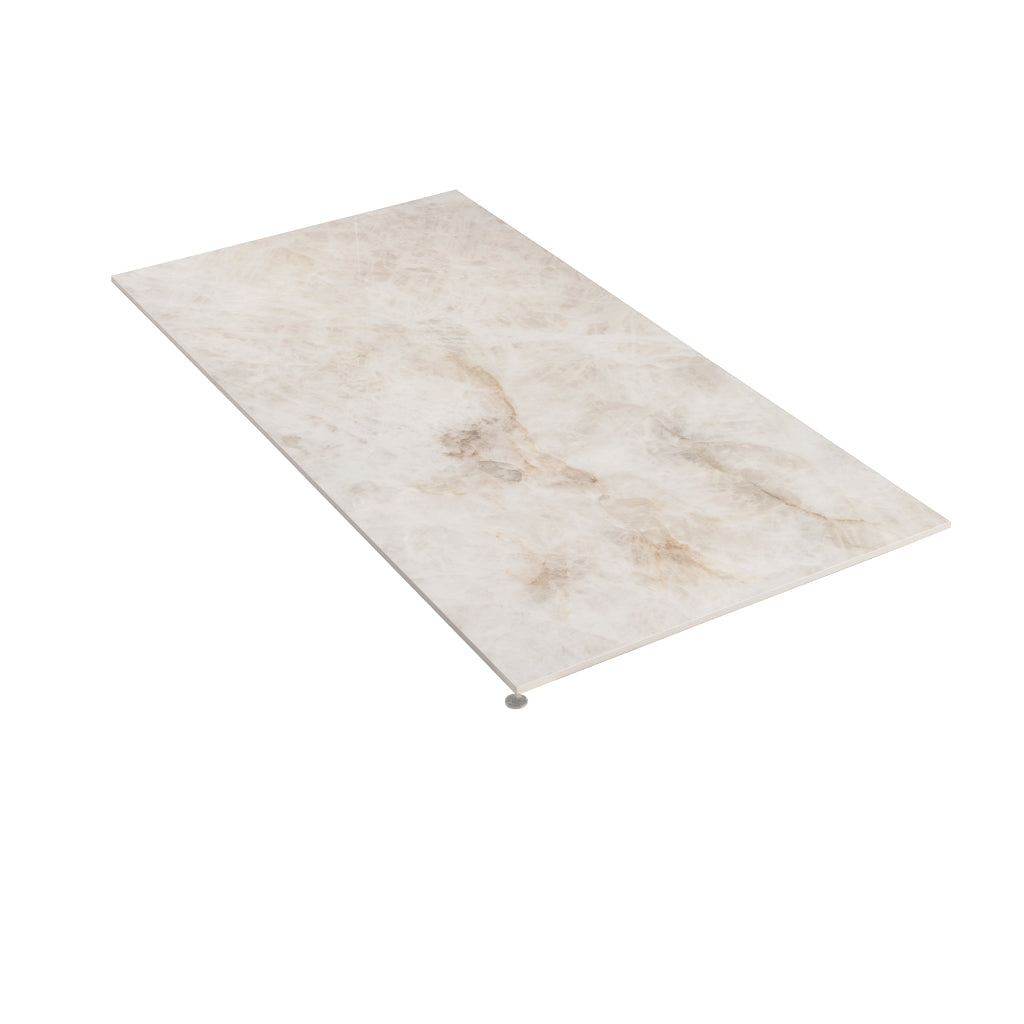 Light Cream Beige 24x48 Lappato Porcelain Large Format Tile (2 pack, 1 ...