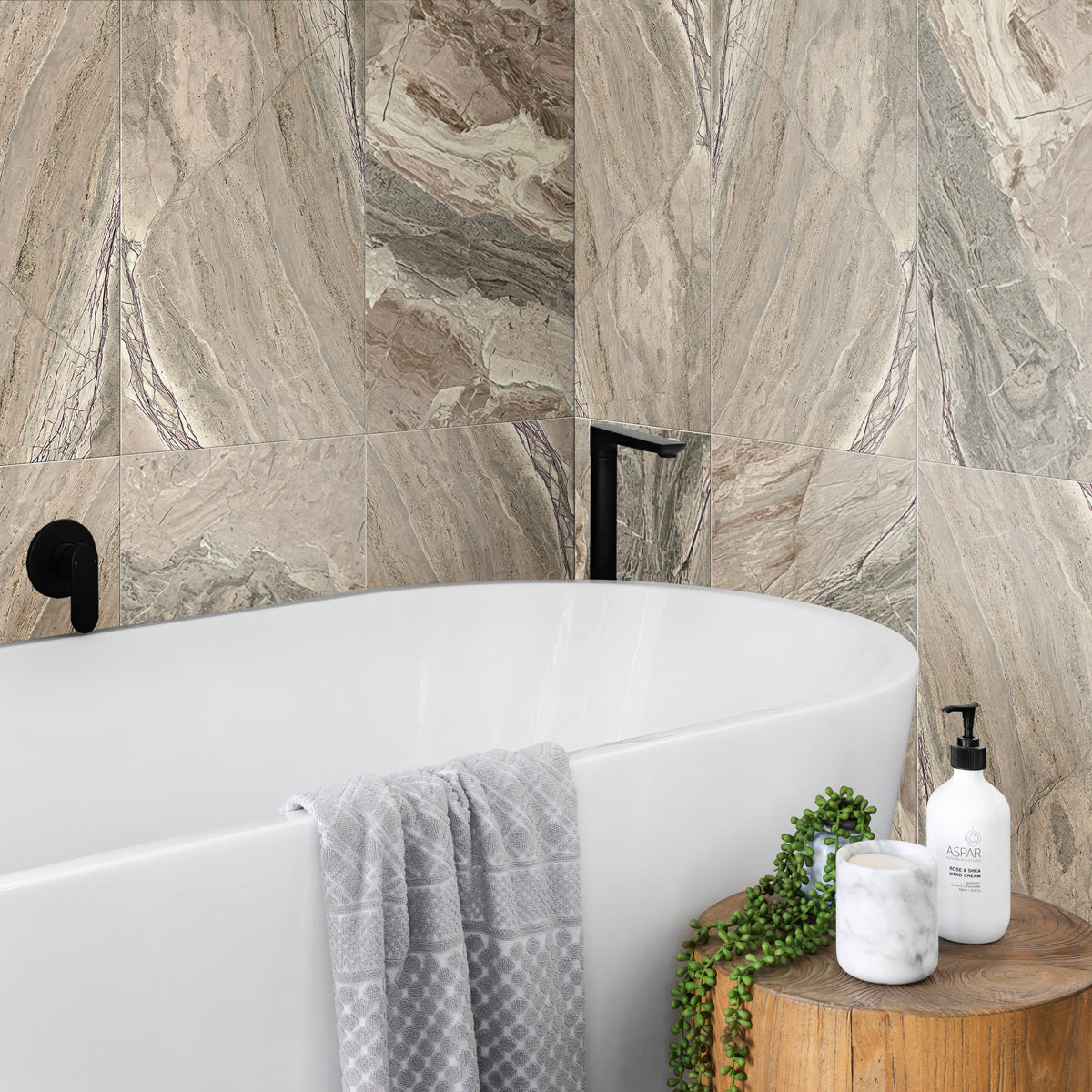 Beige 12x24 Matte Porcelain Large Format Tile for Calm, Modern Walls ...