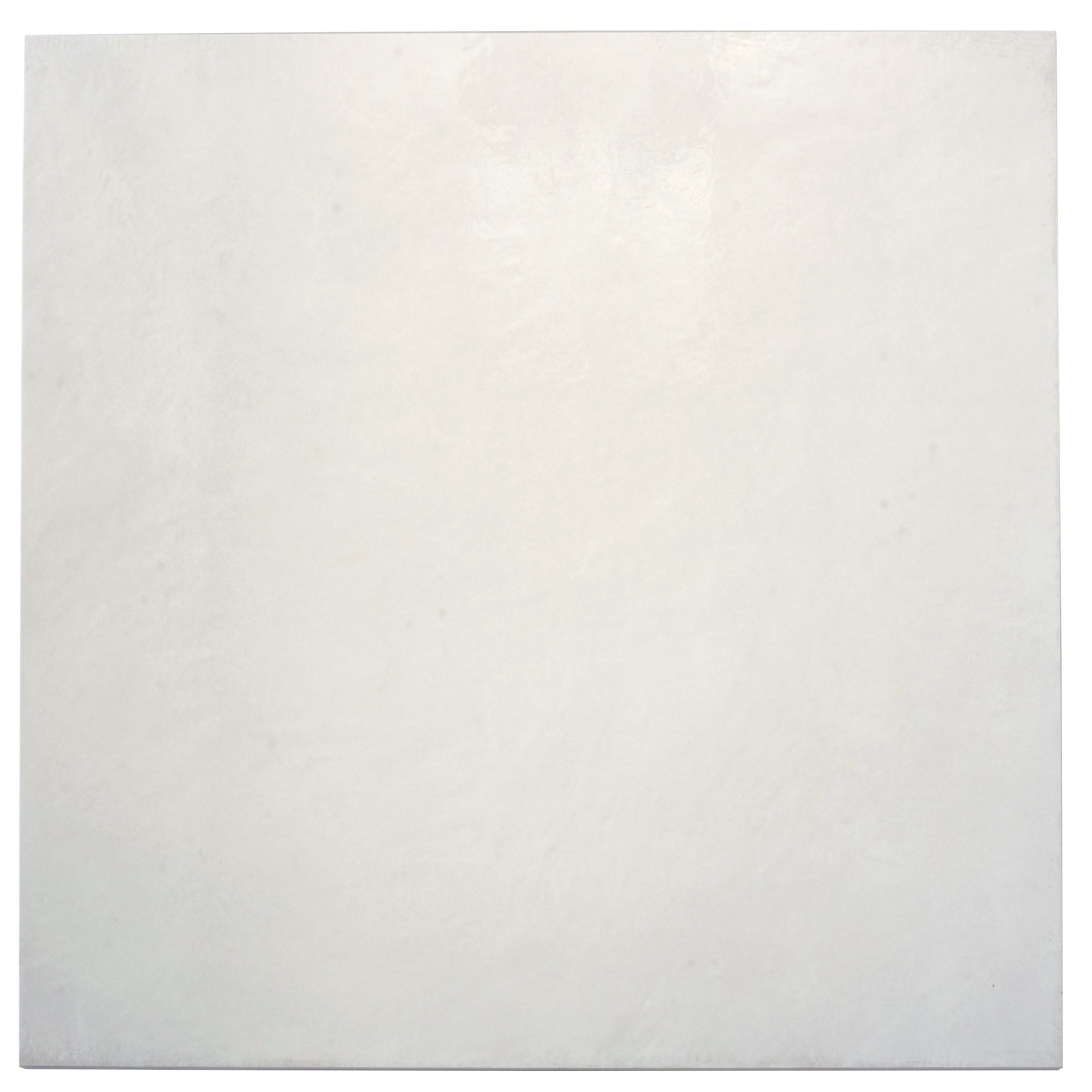 Imprint 36x36 White Porcelain Large Format Square Maiolica Wall and Fl ...