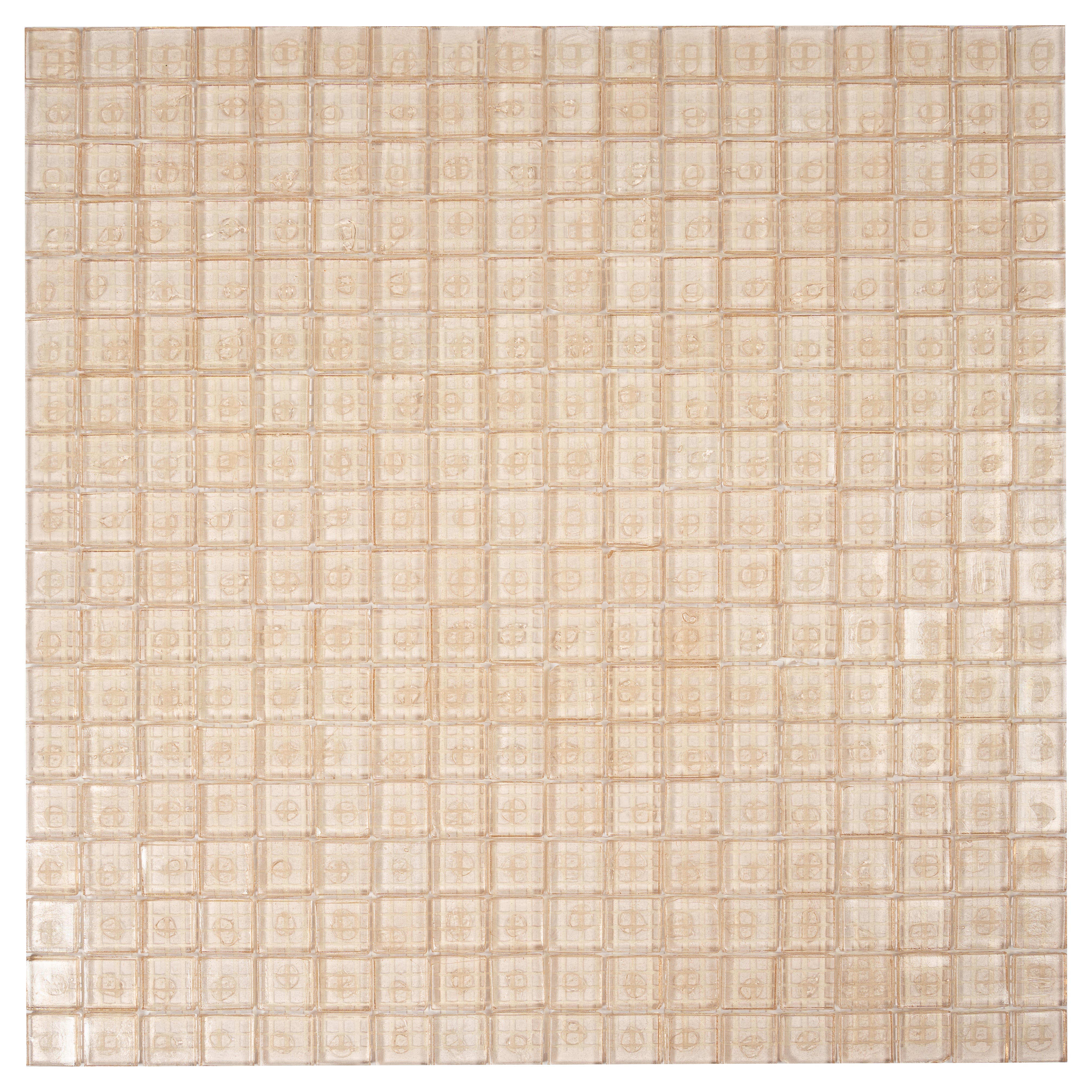 12x12 Light Fawn Beige Glossy Glass Mosaic Tile | Light Fawn Beige ...