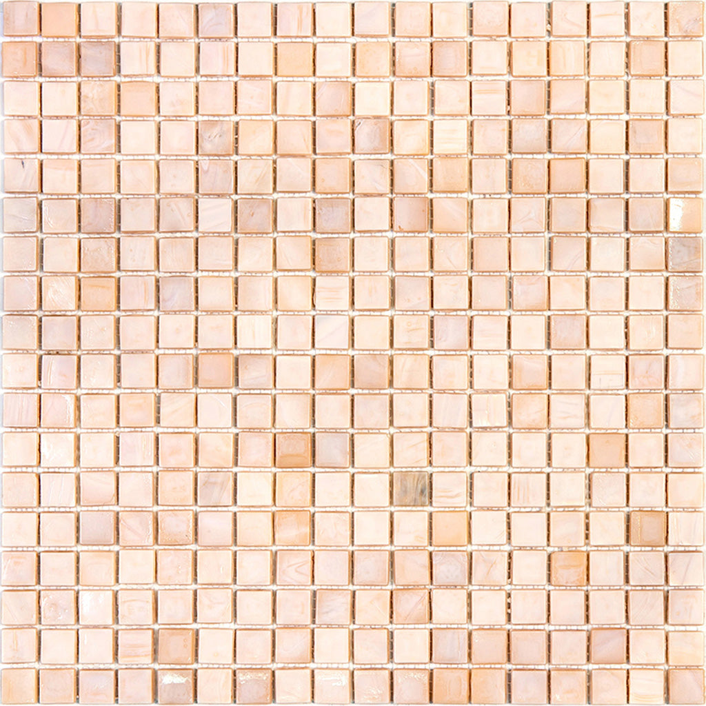 12x12 Shimmer Beige Glossy Glass Mosaic Tile | Shimmer Beige Glass Tile ...