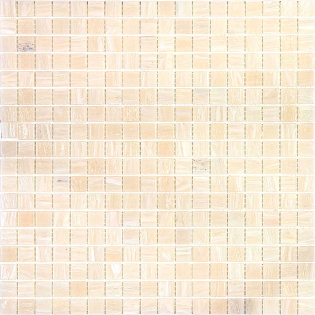 12x12 Bisque Beige Glossy Glass Mosaic Tile | Bisque Beige Glass Tile ...