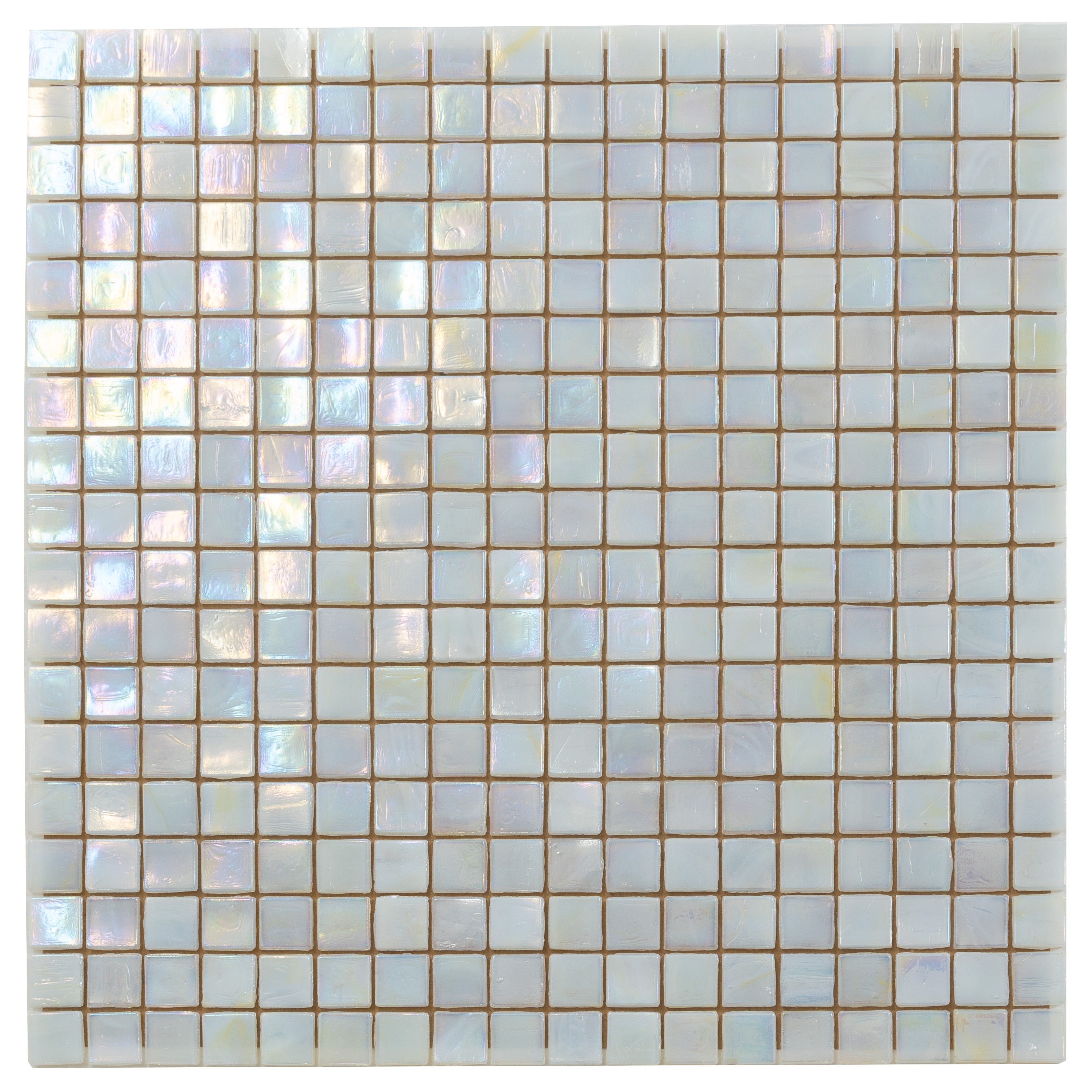 12x12 Light Beige Glossy Glass Mosaic Tile | Light Beige Glass Tile ...