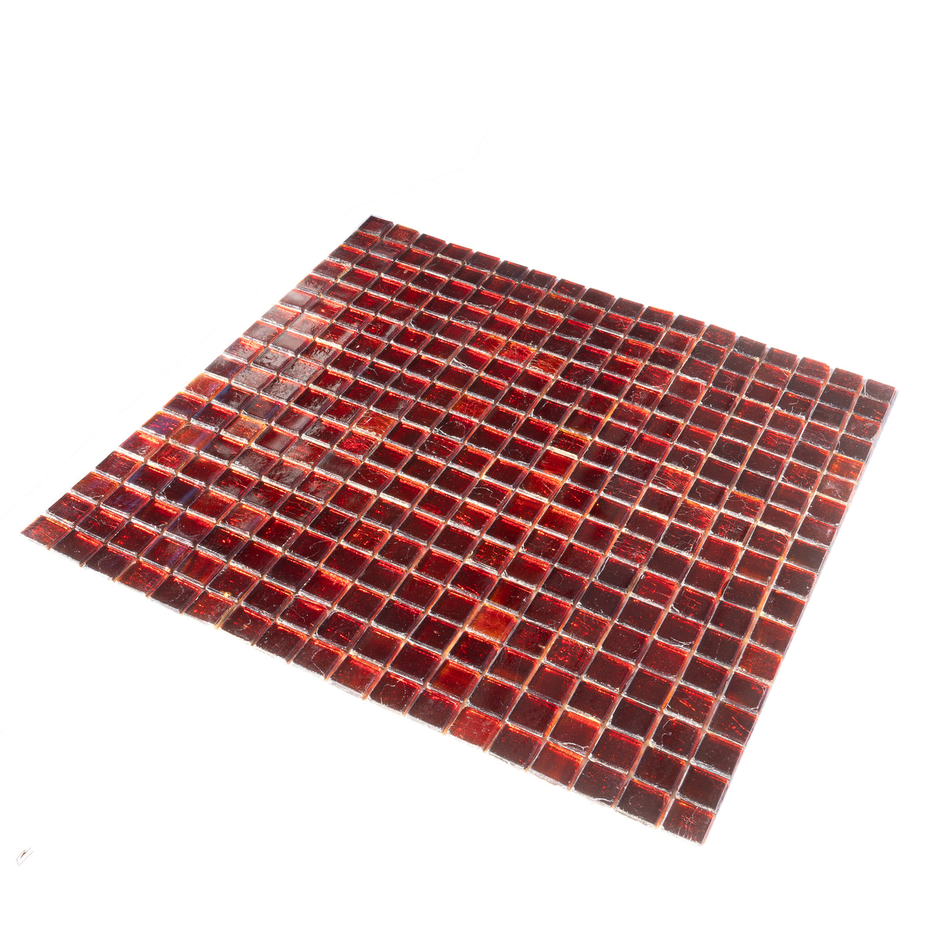 12x12 Ruby Red Glossy Glass Mosaic Tile | Ruby Red Glass Tile | Ruby ...