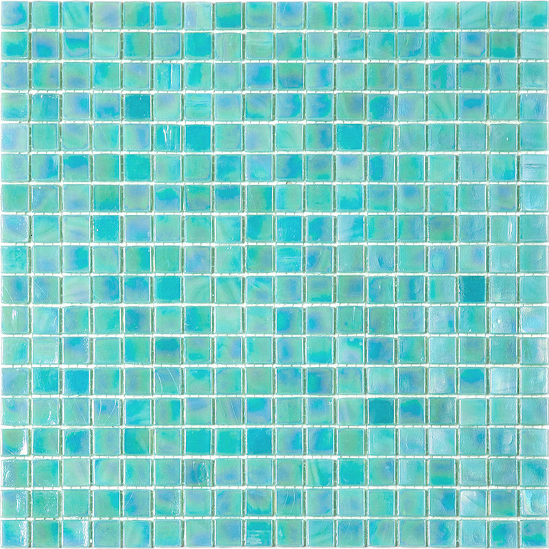 12x12 Lincoln Green Glossy Glass Mosaic Tile - Green Glass Tile - Green ...