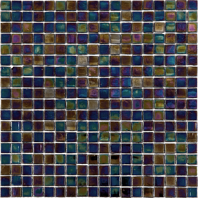 12x12 Shimmer Multi Blue Glossy Glass Mosaic Tile | Shimmer Multi Blue ...