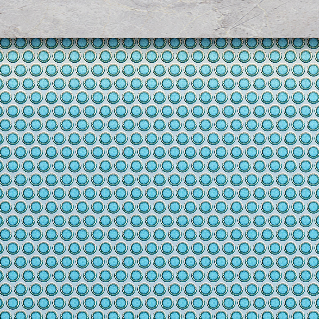 12x12 Sky Blue Penny Round Tile for Indoor and Outdoor Spaces – Apollo Tile
