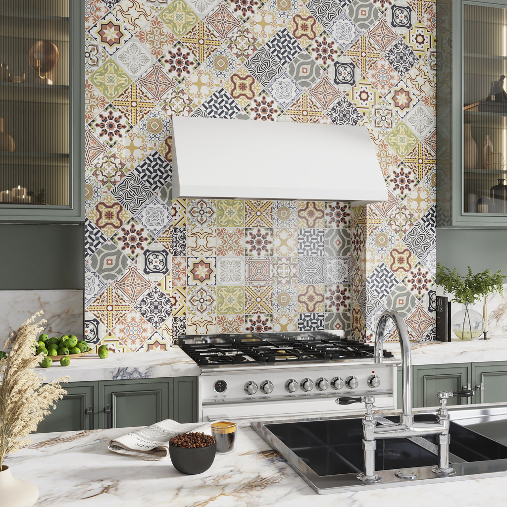 18x48 Multicolor Matte Ceramic Rectangle Tile | Multicolor Ceramic Tile ...