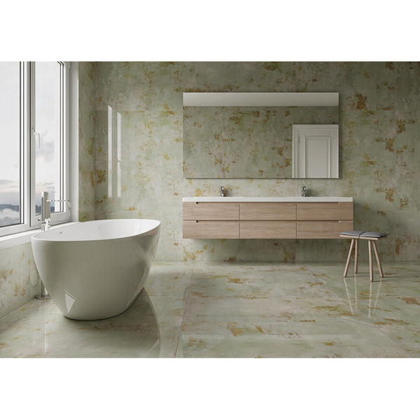 20x40 Moss Green Natural Porcelain Tile for Indoor and Outdoor Spaces ...
