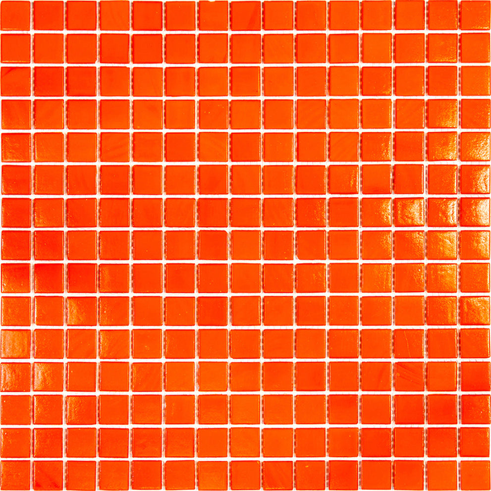 12x12 Scarlet Red Glossy Glass Mosaic Tile | Scarlet Red Glass Tile ...