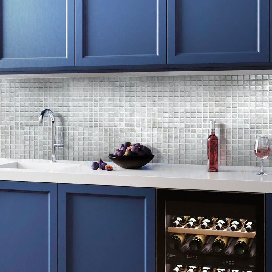 Buy Online 12 x 12 Chiffon White Polished Natural Stone Uniform Squares ...