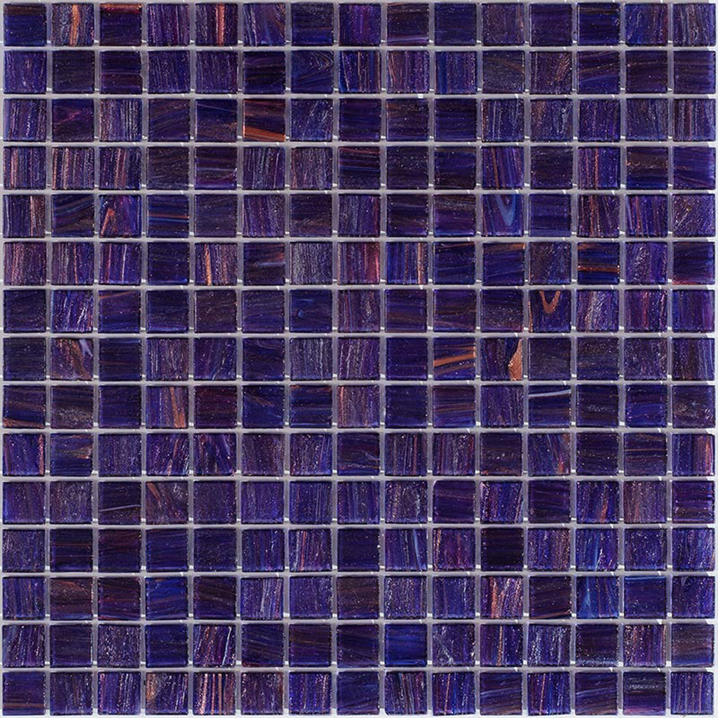 12x12 Deep Indigo Blue Glass Mosaic Tile | Deep Indigo Blue Glass Tile ...