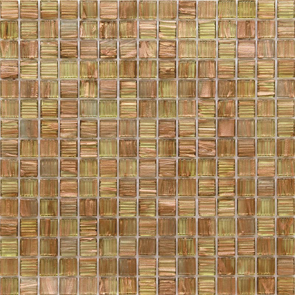 12x12 Tortilla Brown Glossy Glass Mosaic Tile | Tortilla Brown Glass ...