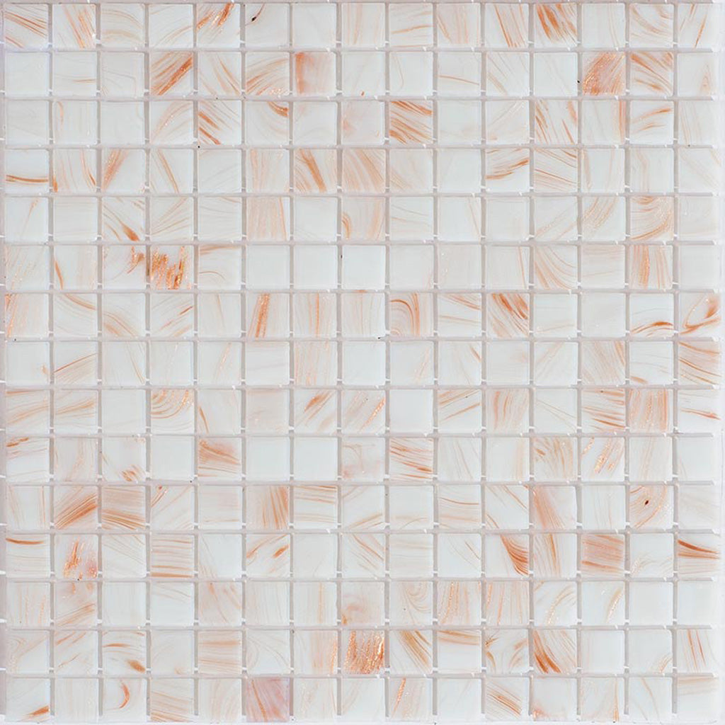 12x12 Bone White Glossy Glass Mosaic Tile | Bone White Glass Tile ...