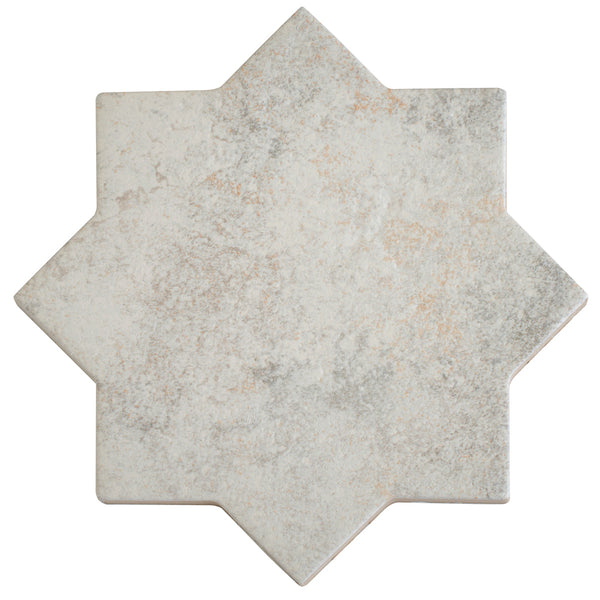 Light Ash Beige 6x6 Matte Star Porcelain Tile (16 pack, 4.2 sq ft/case ...