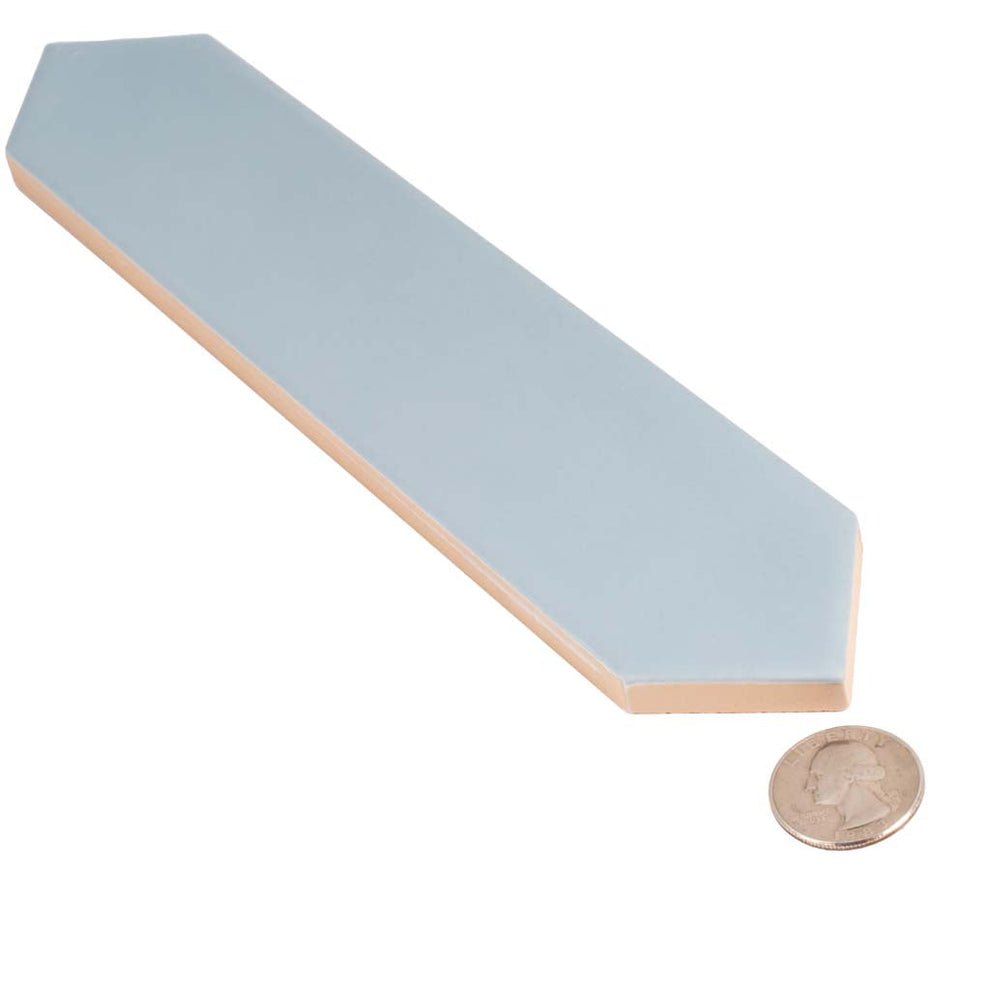 2x10 Piquet Matte Blue Ceramic Picket Tile - Matte Blue Piquet Tile ...