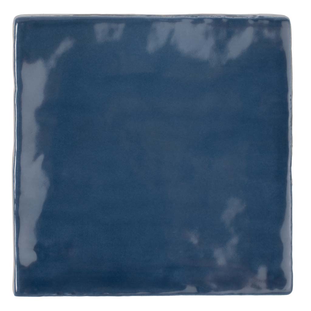 4x4 Navy Blue Ceramic Square Tile for Bathroom Walls and Floors ...