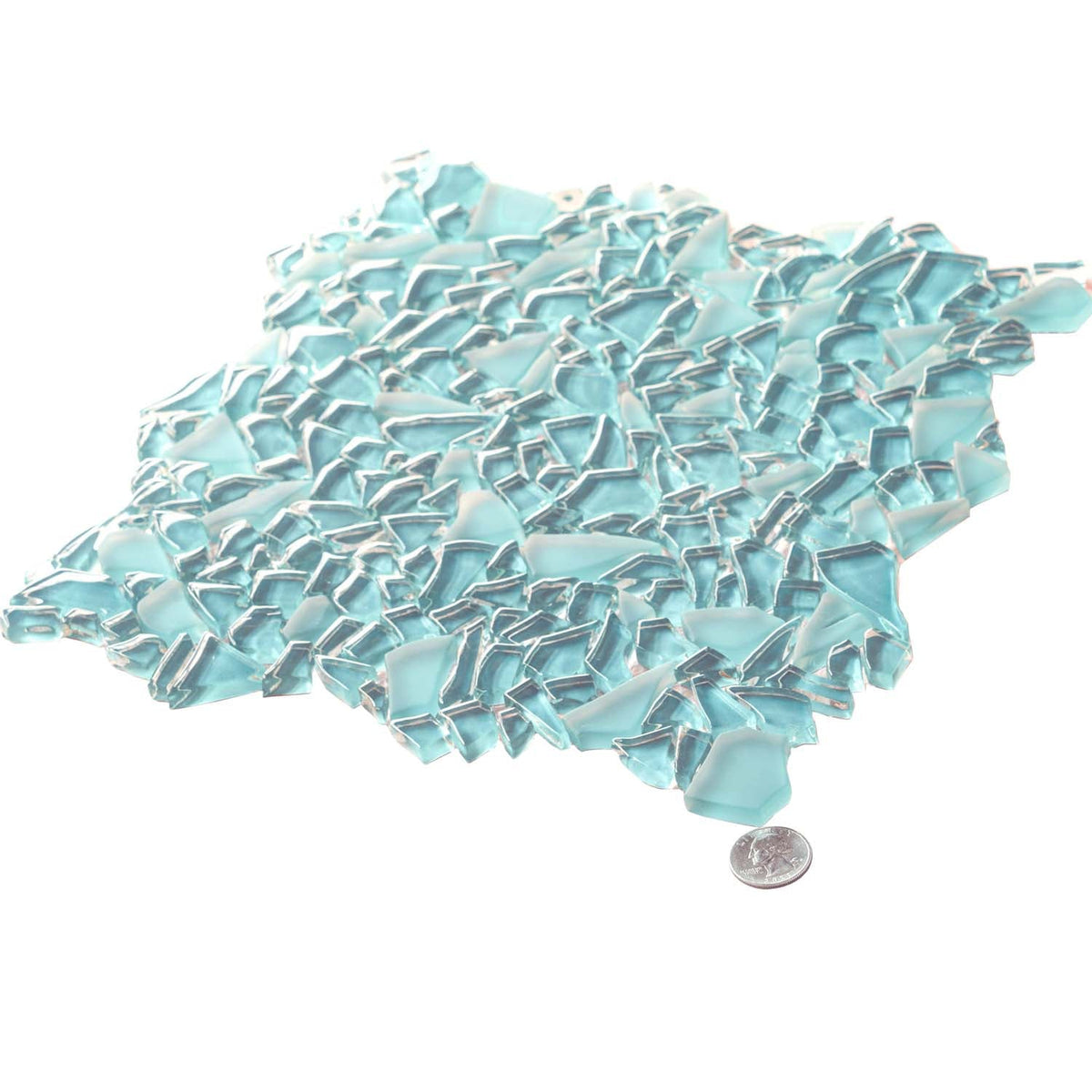 Sky Blue 11x11 Glass Mosaic Tile | Multi-Shaped Backsplashes and Floors ...