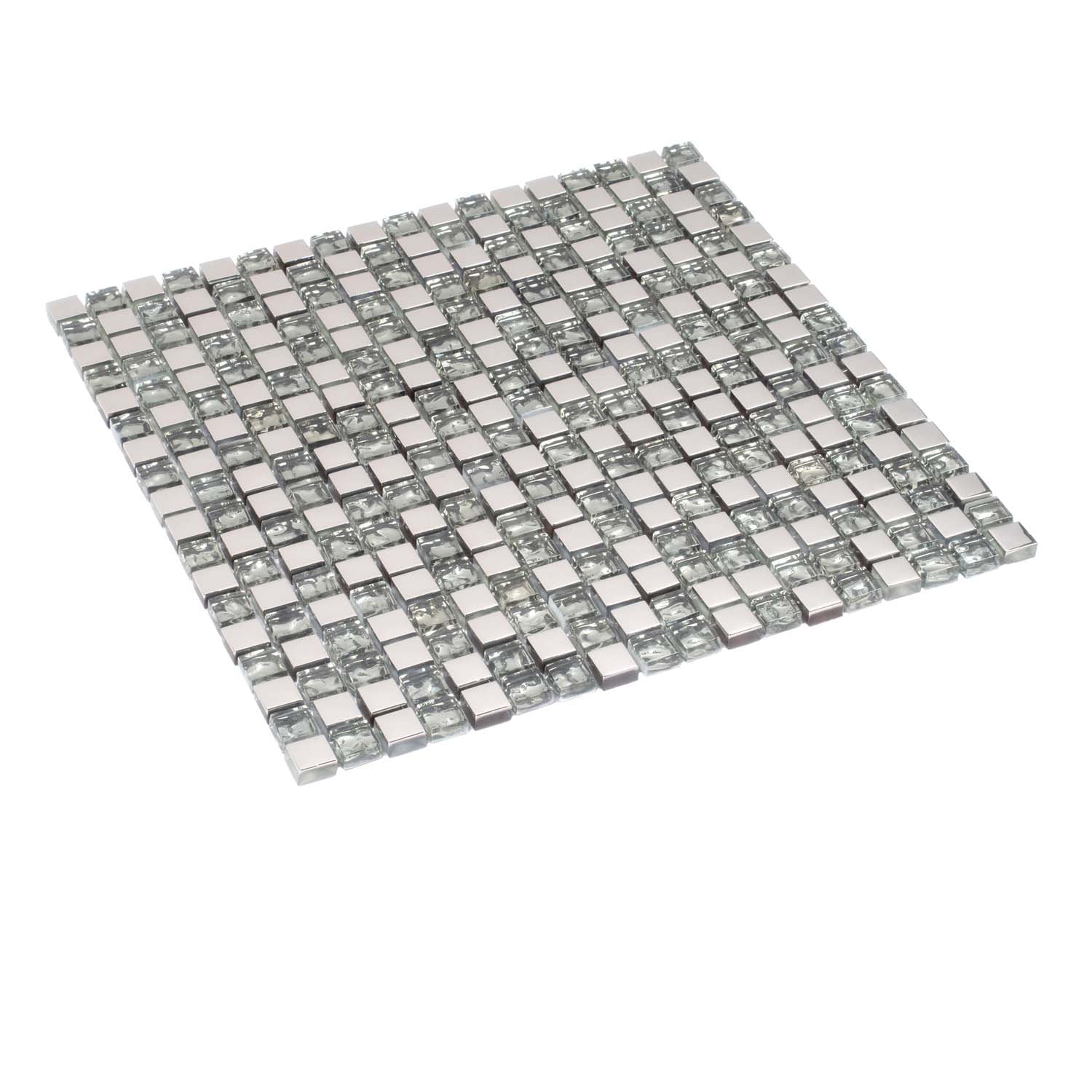 Silver Tile | Buy Silver Glass and Mosaic Backsplash Tiles Online ...