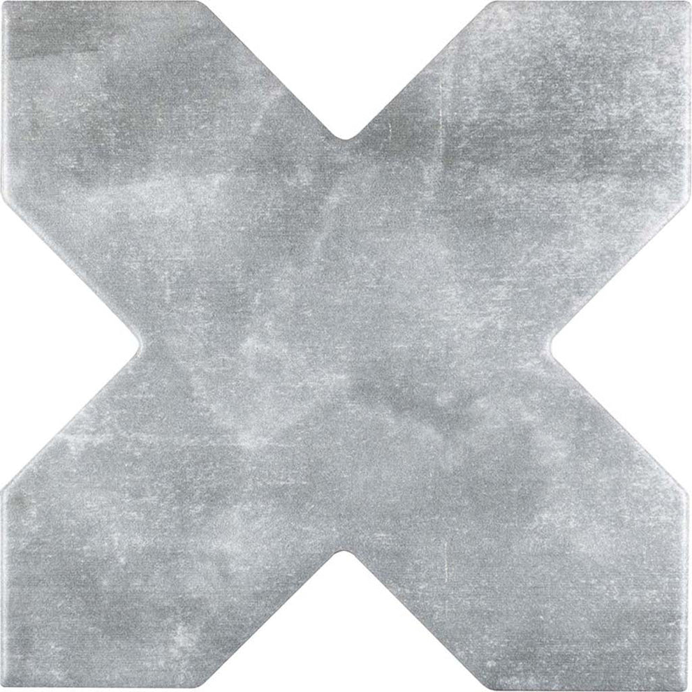 5x5 Light Grey Matte Cross Tile For Walls and Floors – Apollo Tile