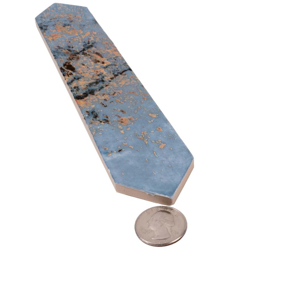 Blue 2x10 Picket Ceramic Tile for Showers, Bathrooms, and Kitchens ...